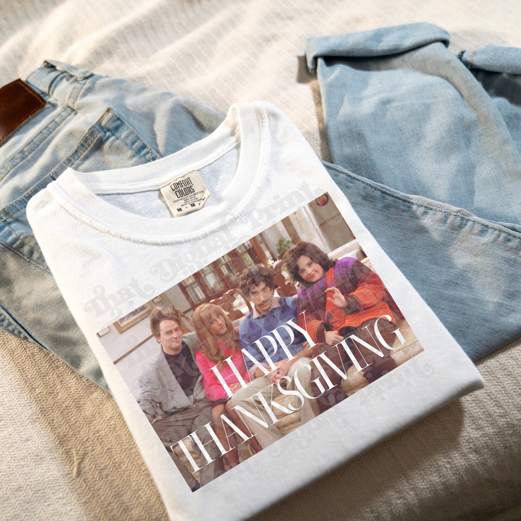 Friends TV Show Thanksgiving PNG Design: 90s Pop Culture (digital ...