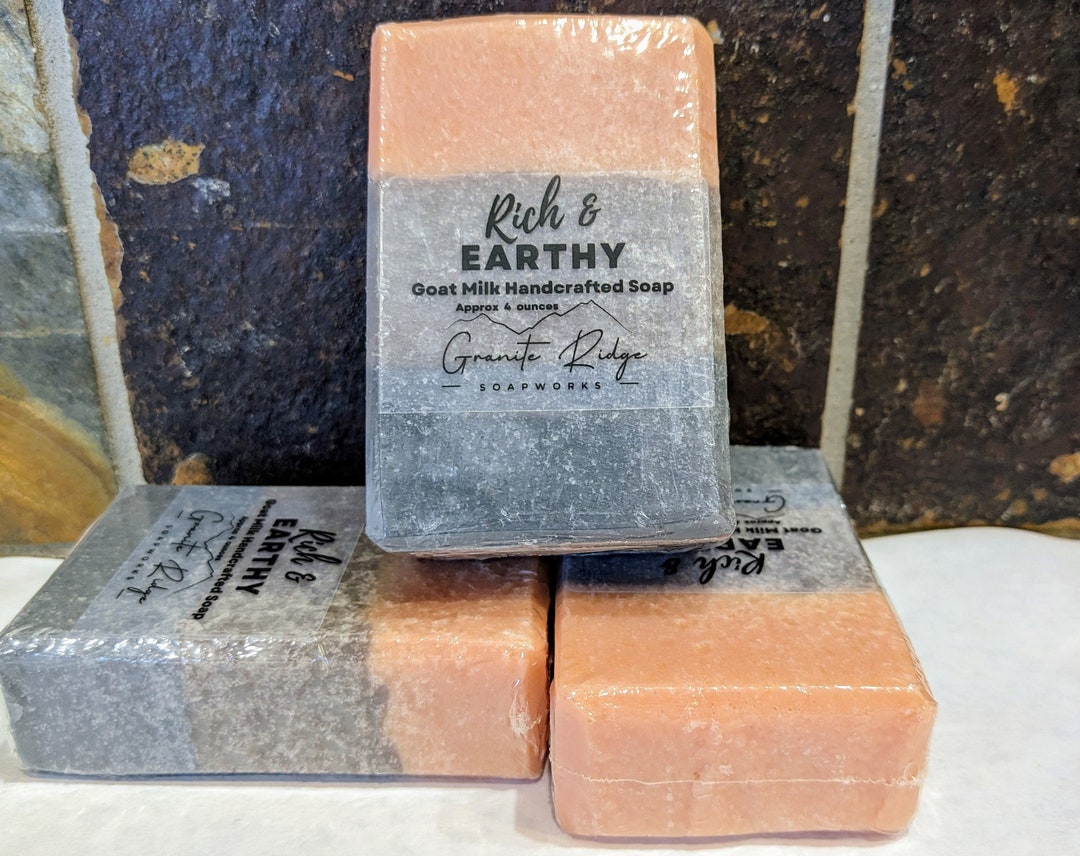 Rich & Earthy Goat Milk Soap, Essential Oil Scented Soap, Handcrafted ...