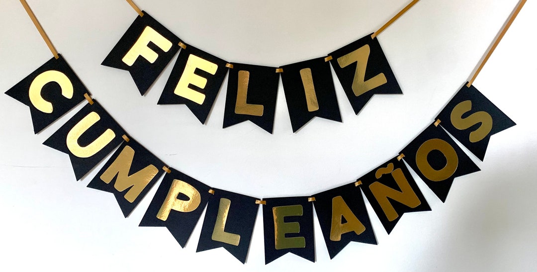 Spanish Birthday Banner Feliz Cumpleanos Banner Party Decor - Etsy