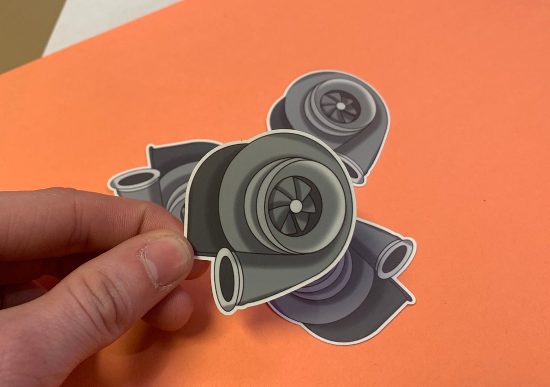 Car Part Stickers Hand Drawn Turbo Sticker Vinyl - Etsy