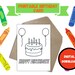 Printable Birthday Card 5"x7", Colouring Birthday Card, Printable Card ...