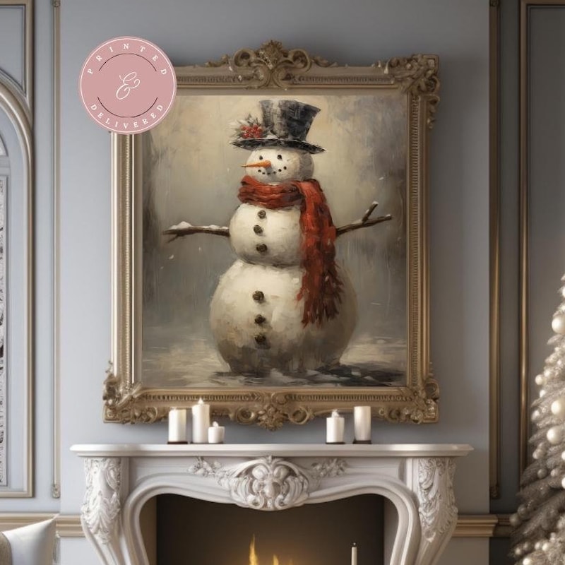 Vintage Christmas Physical Poster - Etsy