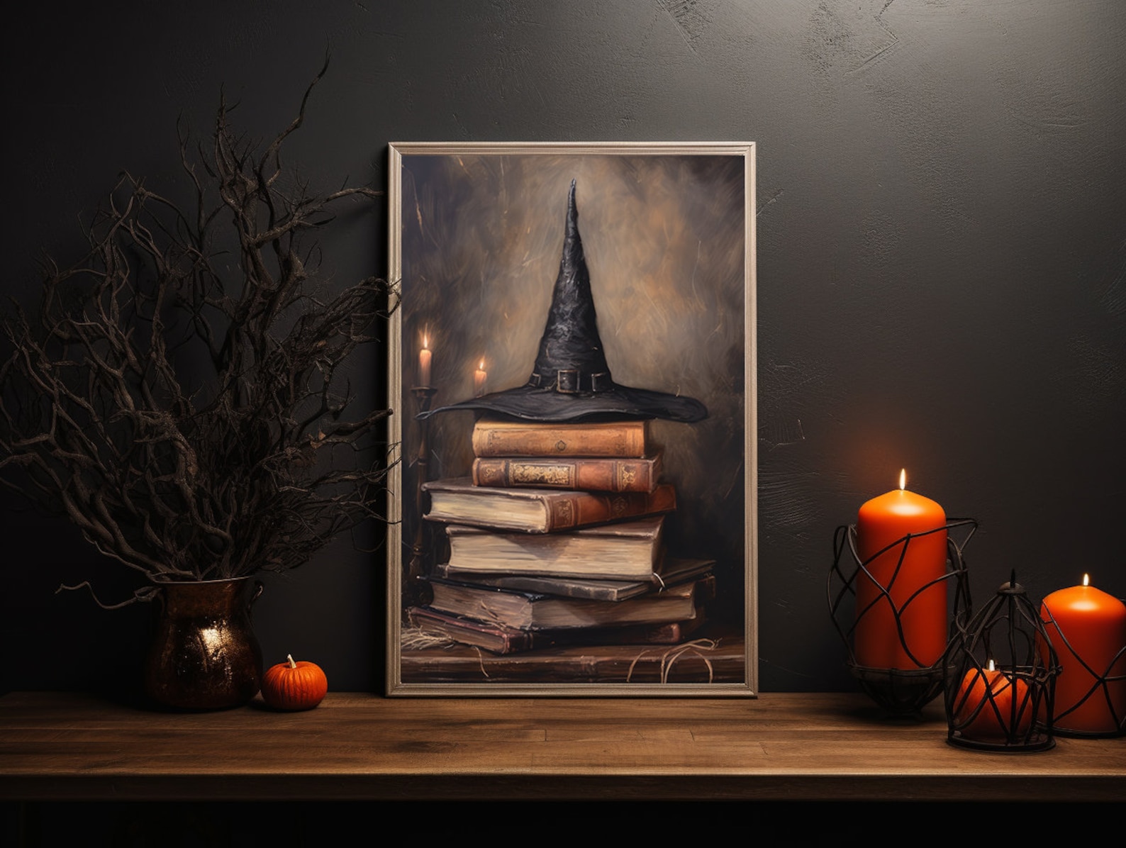 Halloween Wall Art Print Witchy Spells Prints Vintage Neutral Witch ...