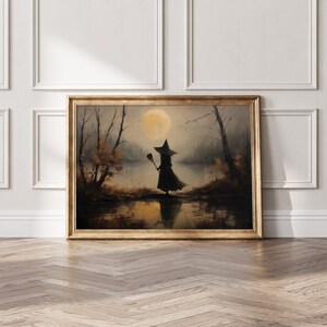 Witchy Decor Halloween Wall Art Printable Vintage Witch Halloween ...