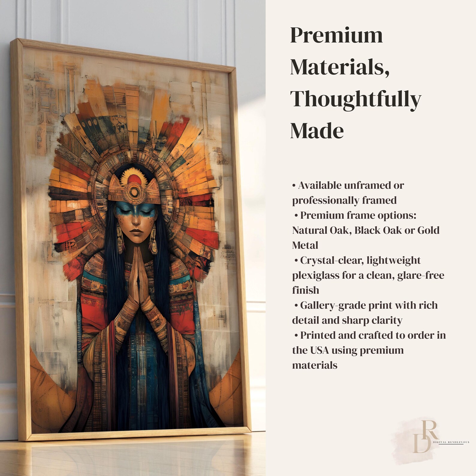 Pachamama Wall Art Incan Goddess of Fertility and Harvest Incan ...