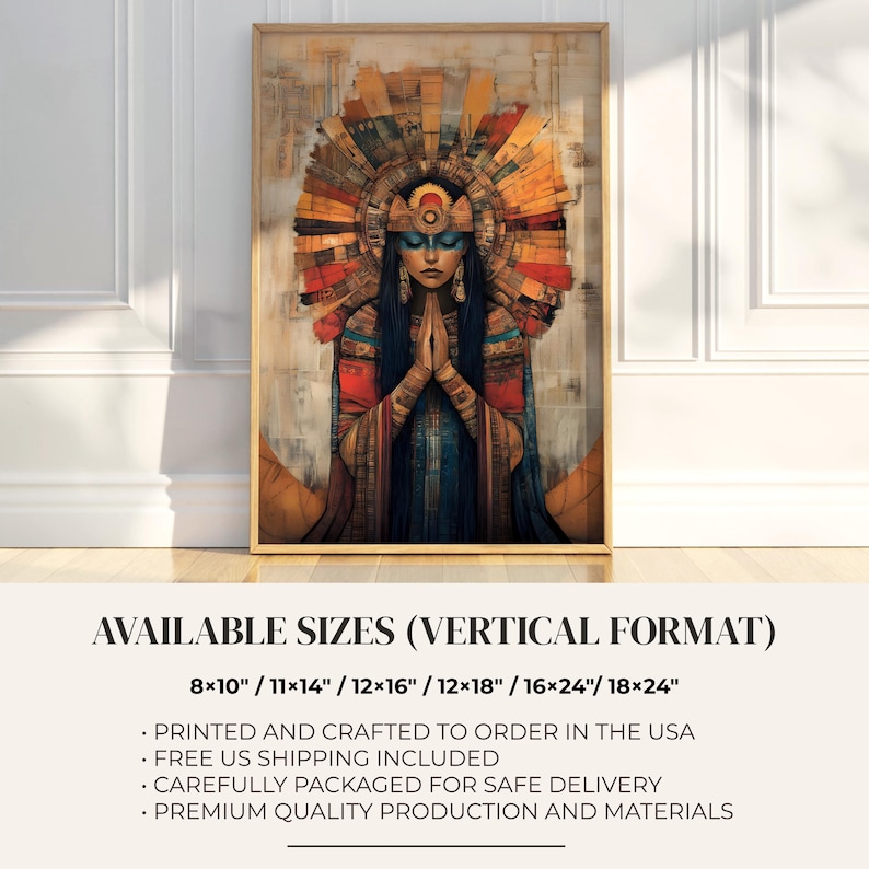 Pachamama Wall Art Incan Goddess of Fertility and Harvest Incan ...