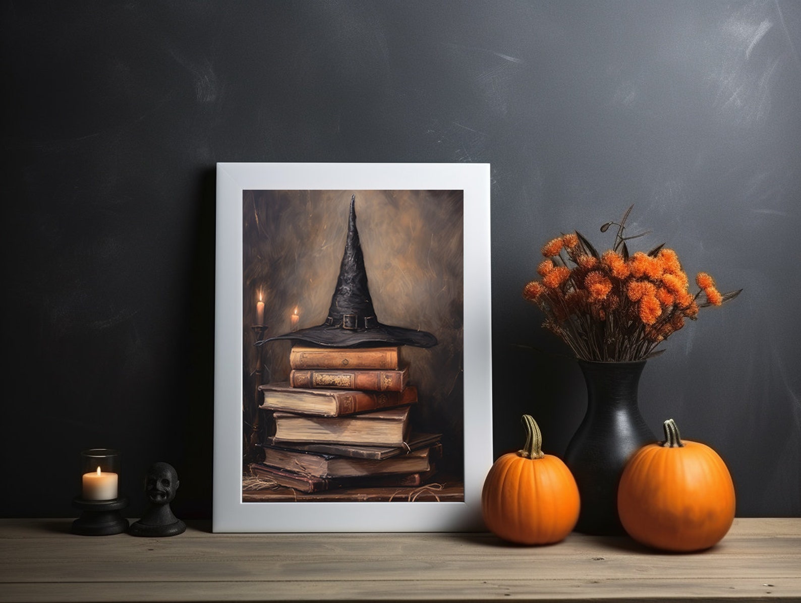 Halloween Wall Art Print Witchy Spells Prints Vintage Neutral Witch ...
