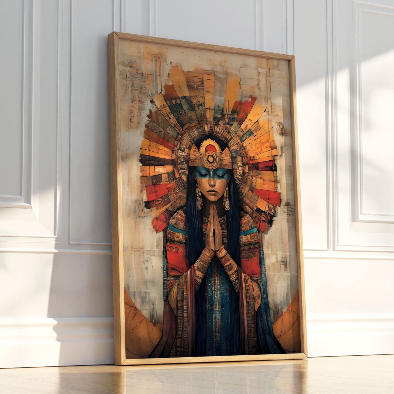 Pachamama Wall Art Incan Goddess of Fertility and Harvest Incan ...