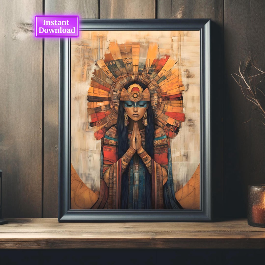 Pachamama Wall Art Incan Goddess of Fertility and Harvest Incan ...