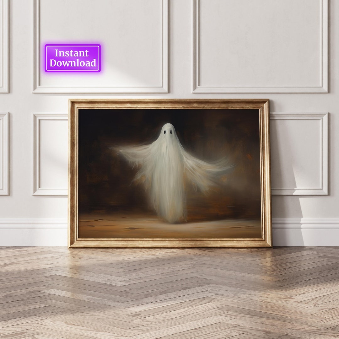 Halloween Wall Art Printable Halloween Rustic Halloween Decor Ghost ...