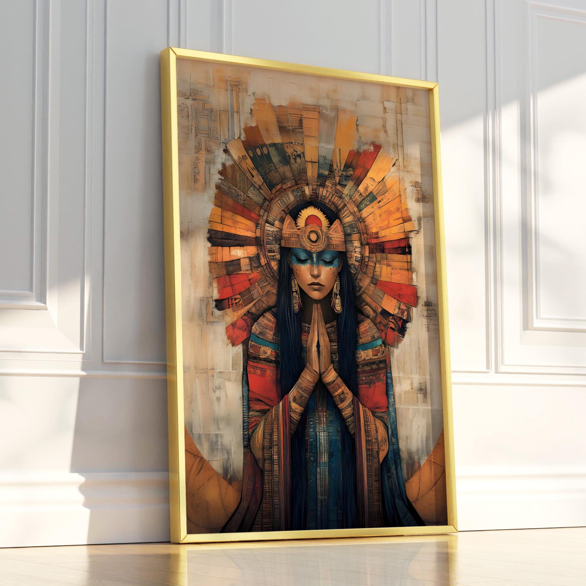 Pachamama Wall Art Incan Goddess of Fertility and Harvest Incan ...