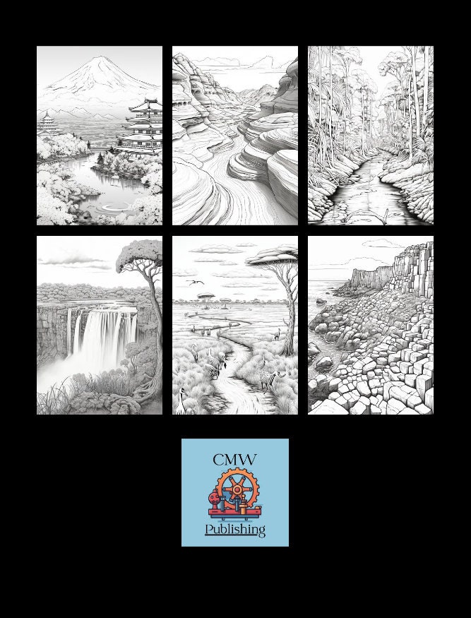 Natural Wonders Coloring Book Colour the Wonders of Nature: A Natural ...