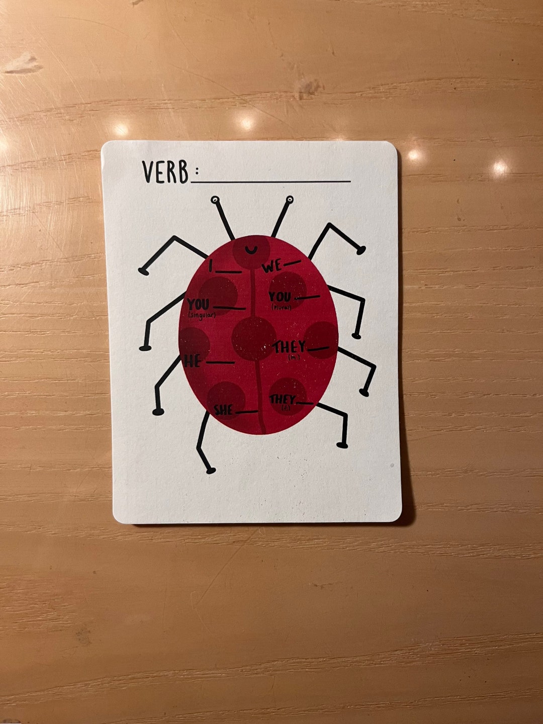 Language Bug Labels for Language Learning Conjugation Organisation ...