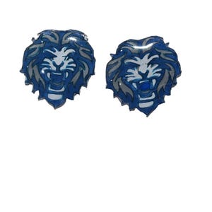 Detroit Roaring Lions Head Stud Earrings, Handmade - Etsy
