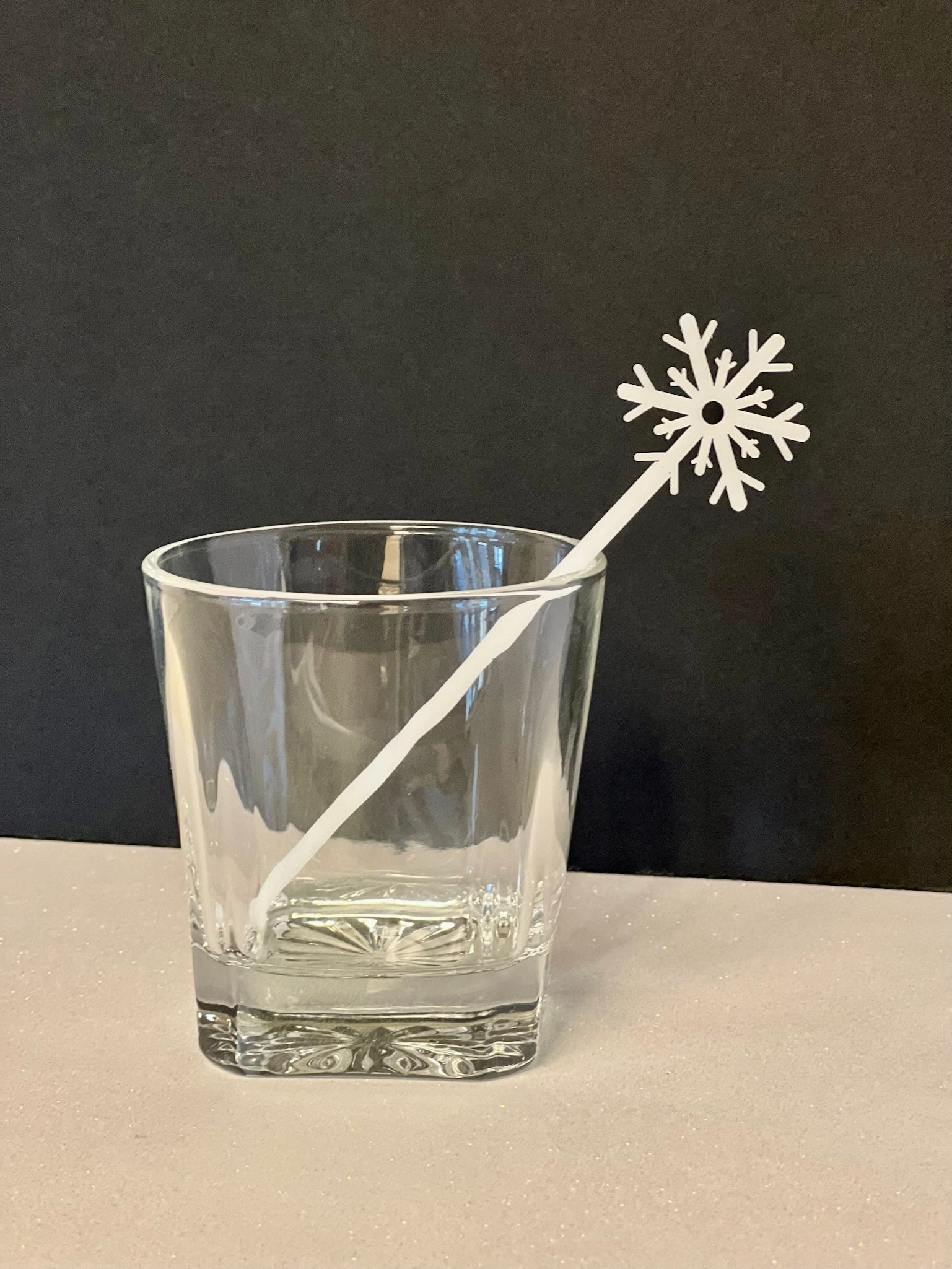Snowflake Swizzle Sticks SVG File, CRICUT and GLOWFORGE, Laser Cut ...