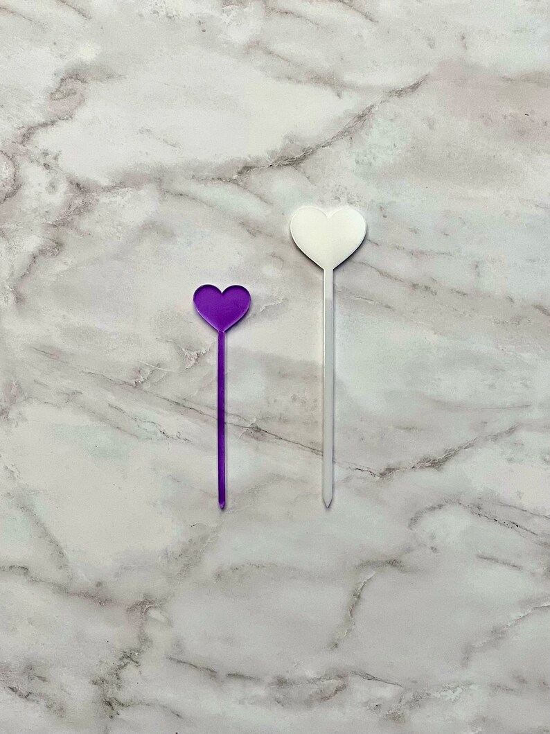 Heart Cake Topper SVG Files Heart Cupcake Toppers Laser Cut - Etsy