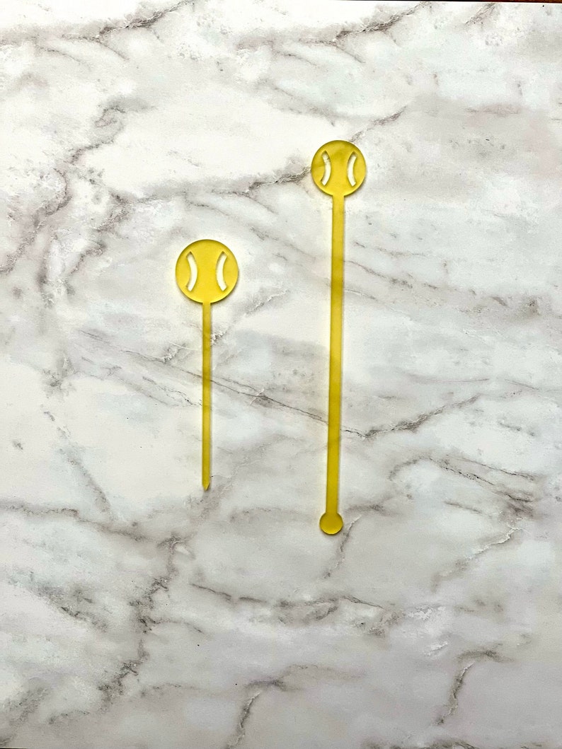 Tennis Swizzle Sticks SVG File | Cake Topper, Drink Stir (digital ...
