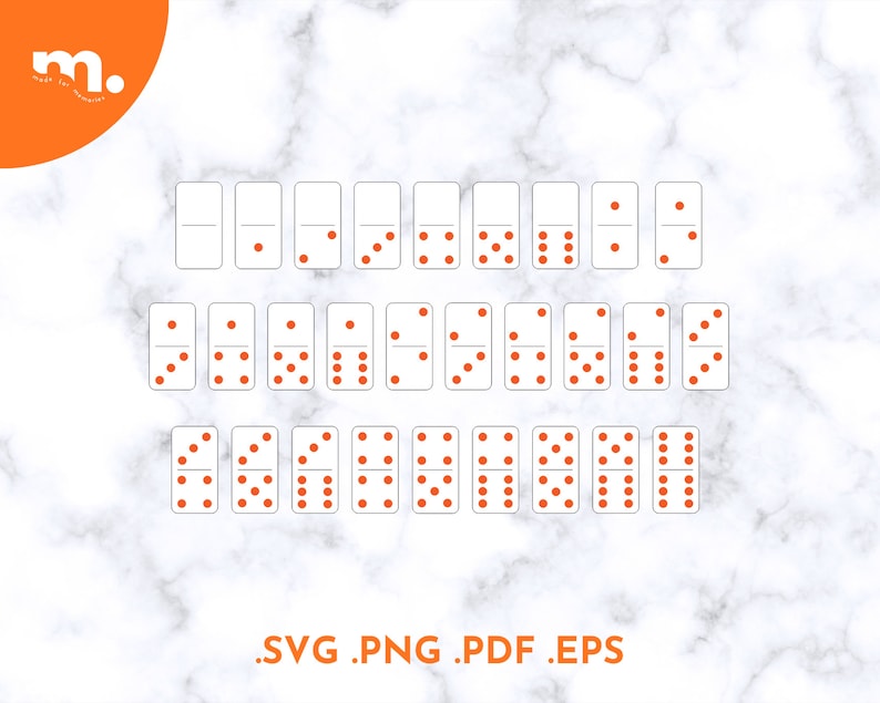 Domino Set SVG Laser Cut File Dominos Set Laser Cut - Etsy