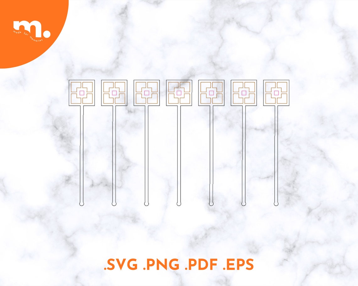 Breeze Block Swizzle Sticks SVG File | Laser Cut Drink Stirrers ...