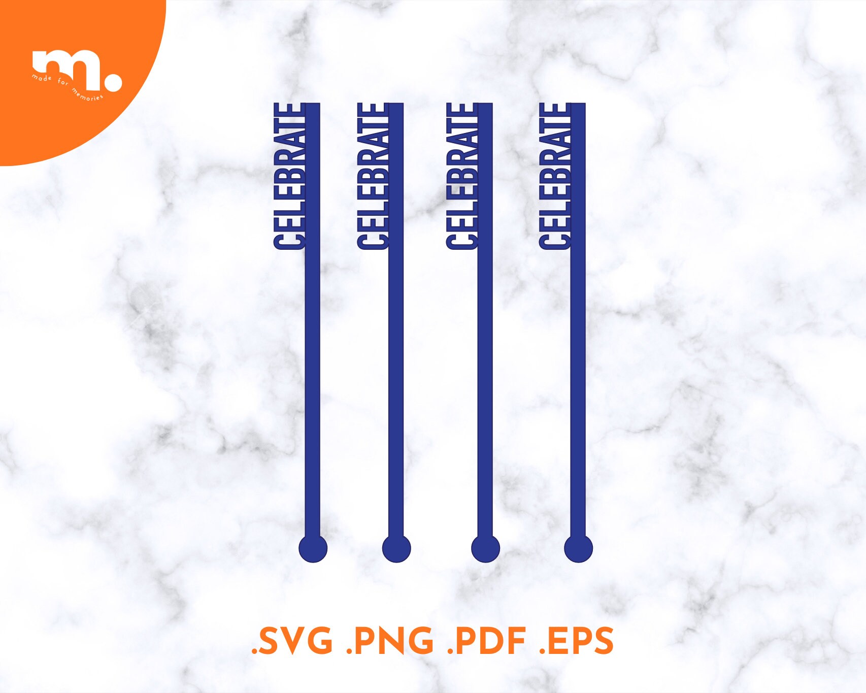 Celebrate Drink Stirrers SVG File | Party Stir Sticks Laser Cut File ...