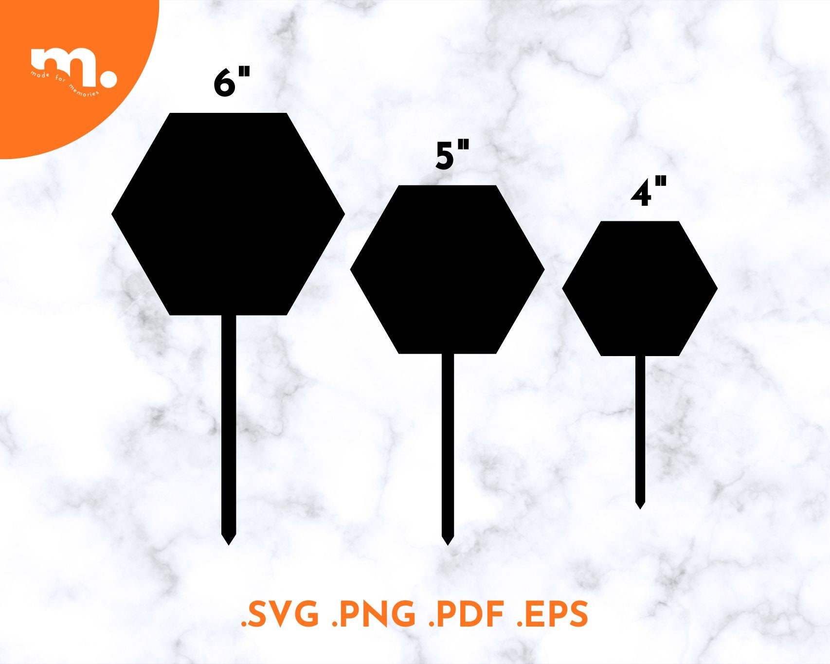 Hexagon Cake Topper SVG | Cake Topper Bundle | Glowforge Cake Topper ...