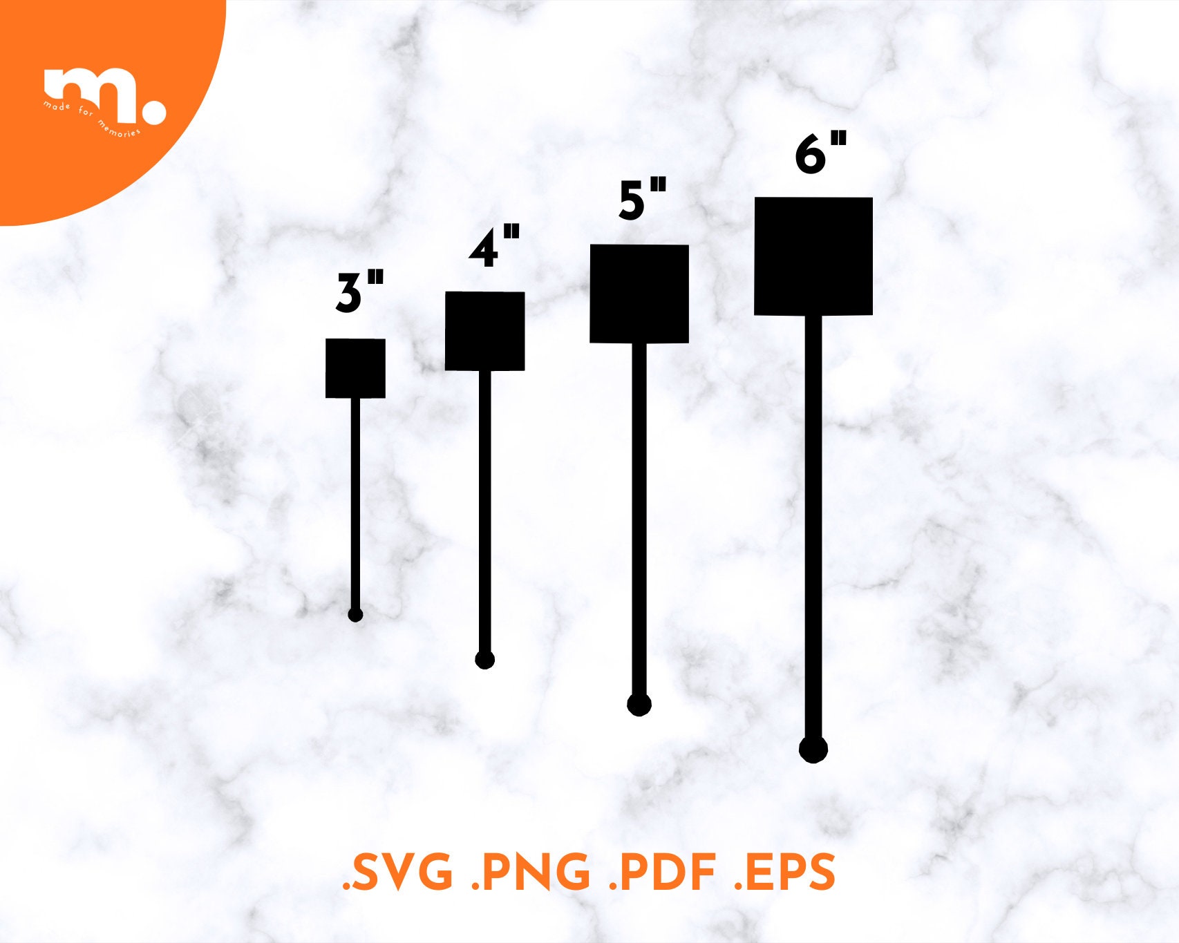 Stir Sticks Template SVG Files | Swizzle Sticks Template Svg | Template ...