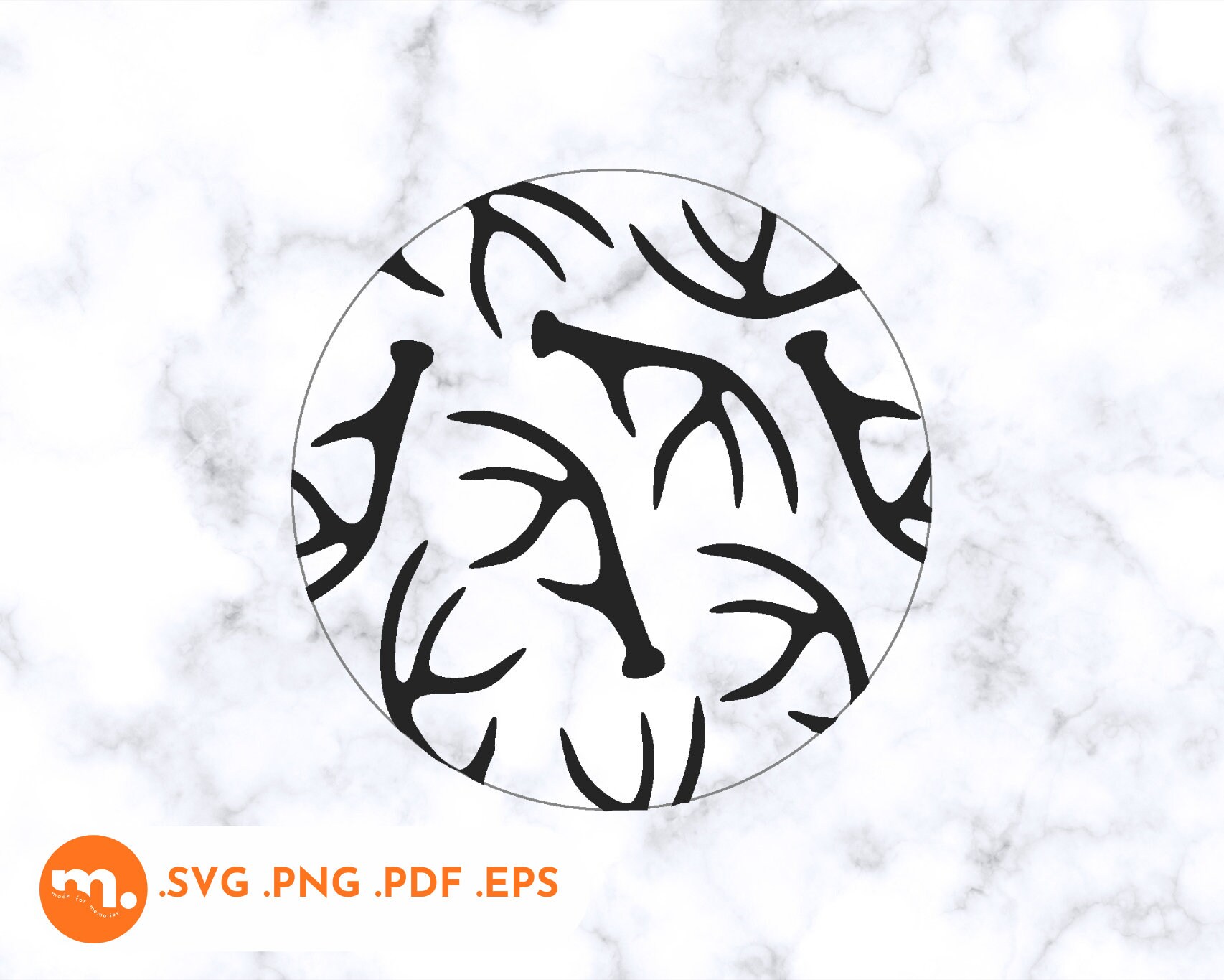 Coasters SVG File, CRICUT and GLOWFORGE, Laser Cut Files | Antlers - Etsy