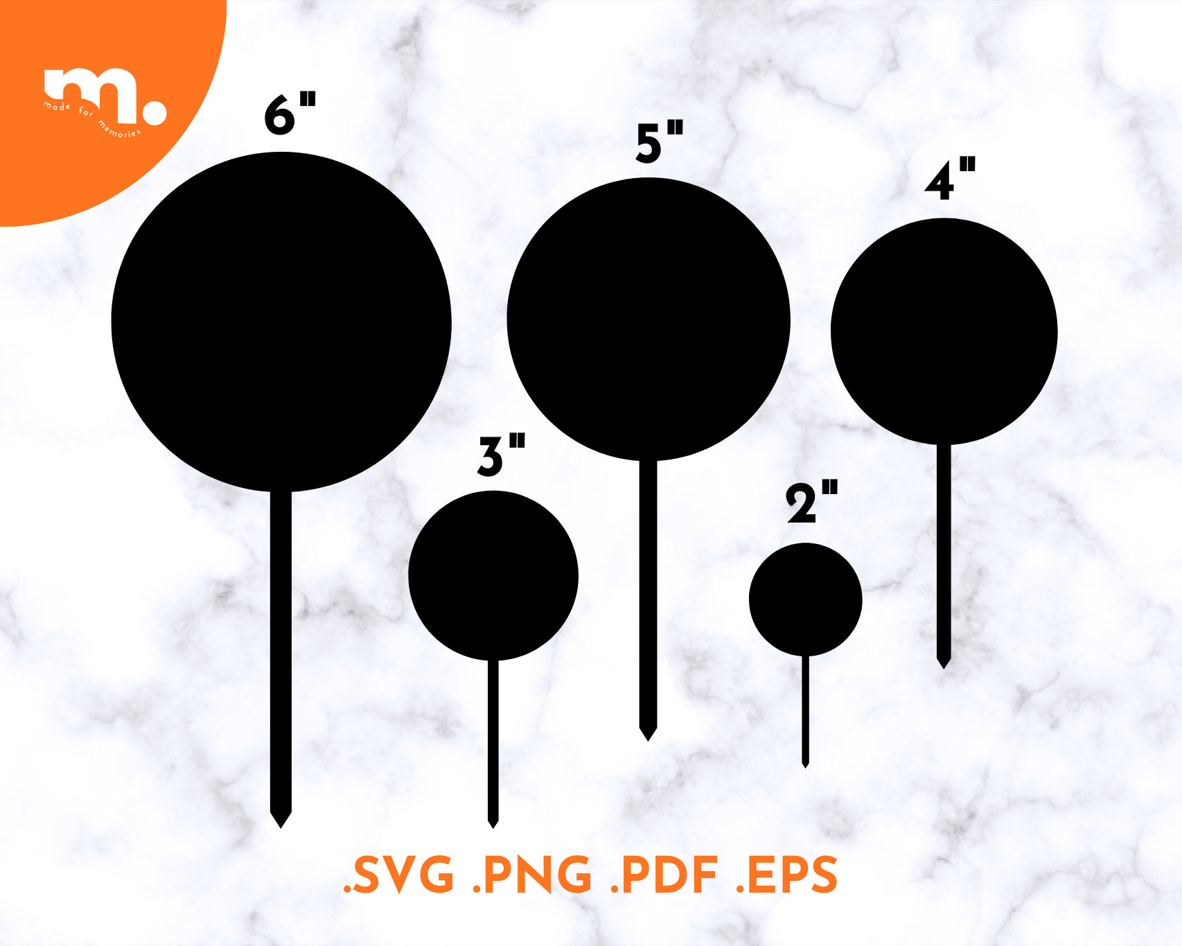 Round Cake Topper SVG | Cake Topper Bundle | Glowforge Cake Topper ...