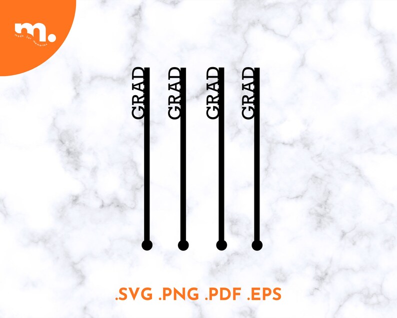 Graduation Stir Sticks SVG File | Graduation Drink Stirrers Laser Cut ...