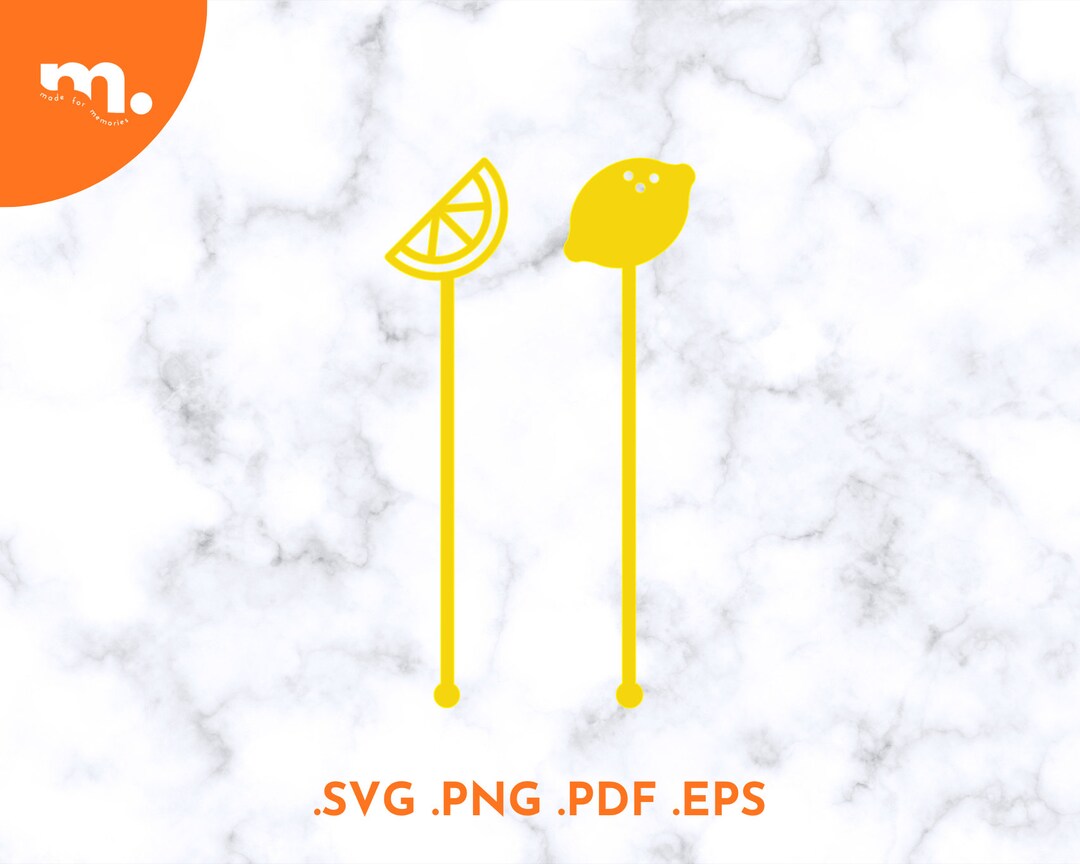 Lemon Drink Stir | Lemon Swizzle Stick | Lemon Cocktail Stir | Citrus ...