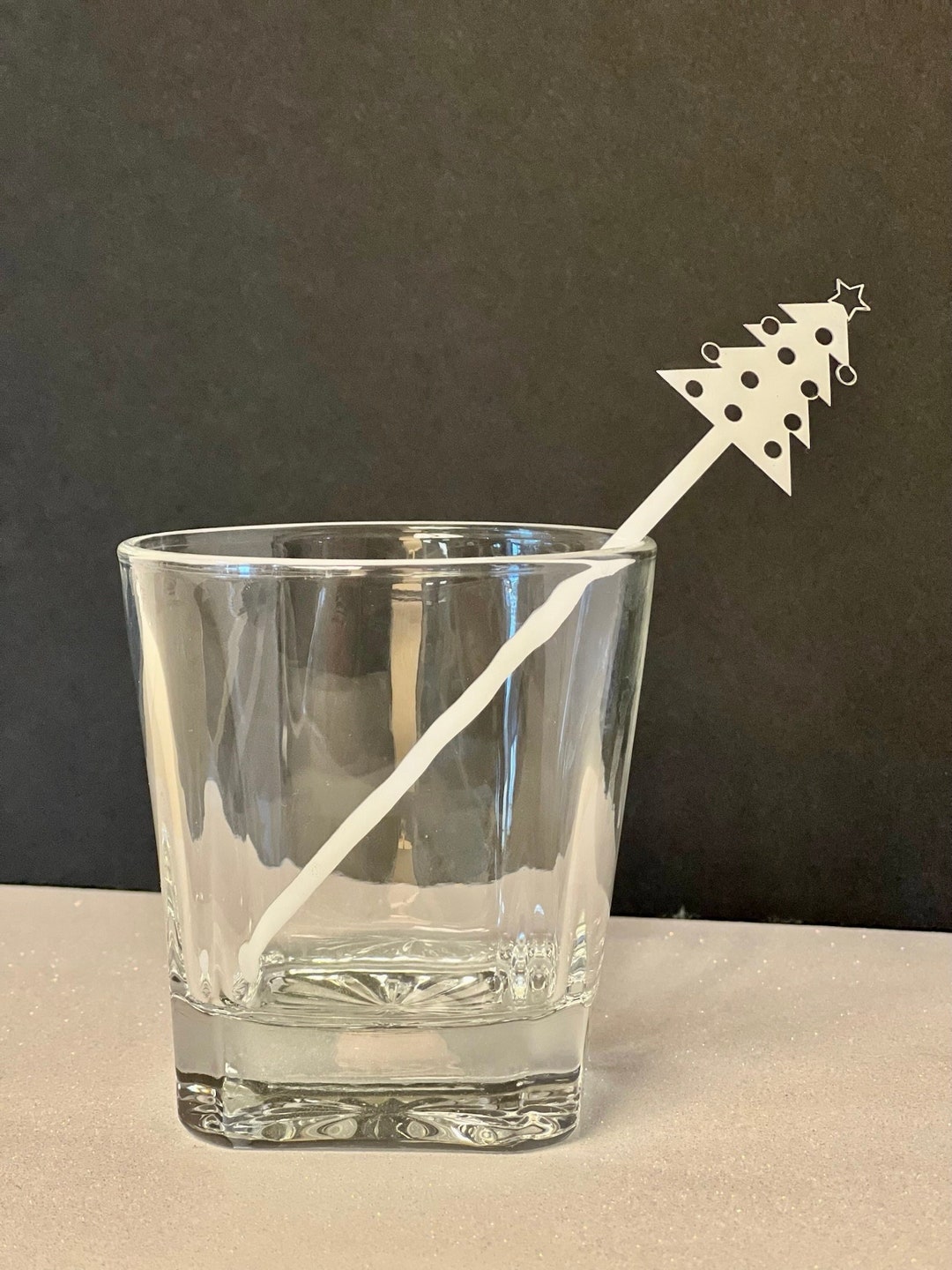 Christmas Tree Drink Stirrers SVG File | Holiday Stir Stick Laser Cut ...