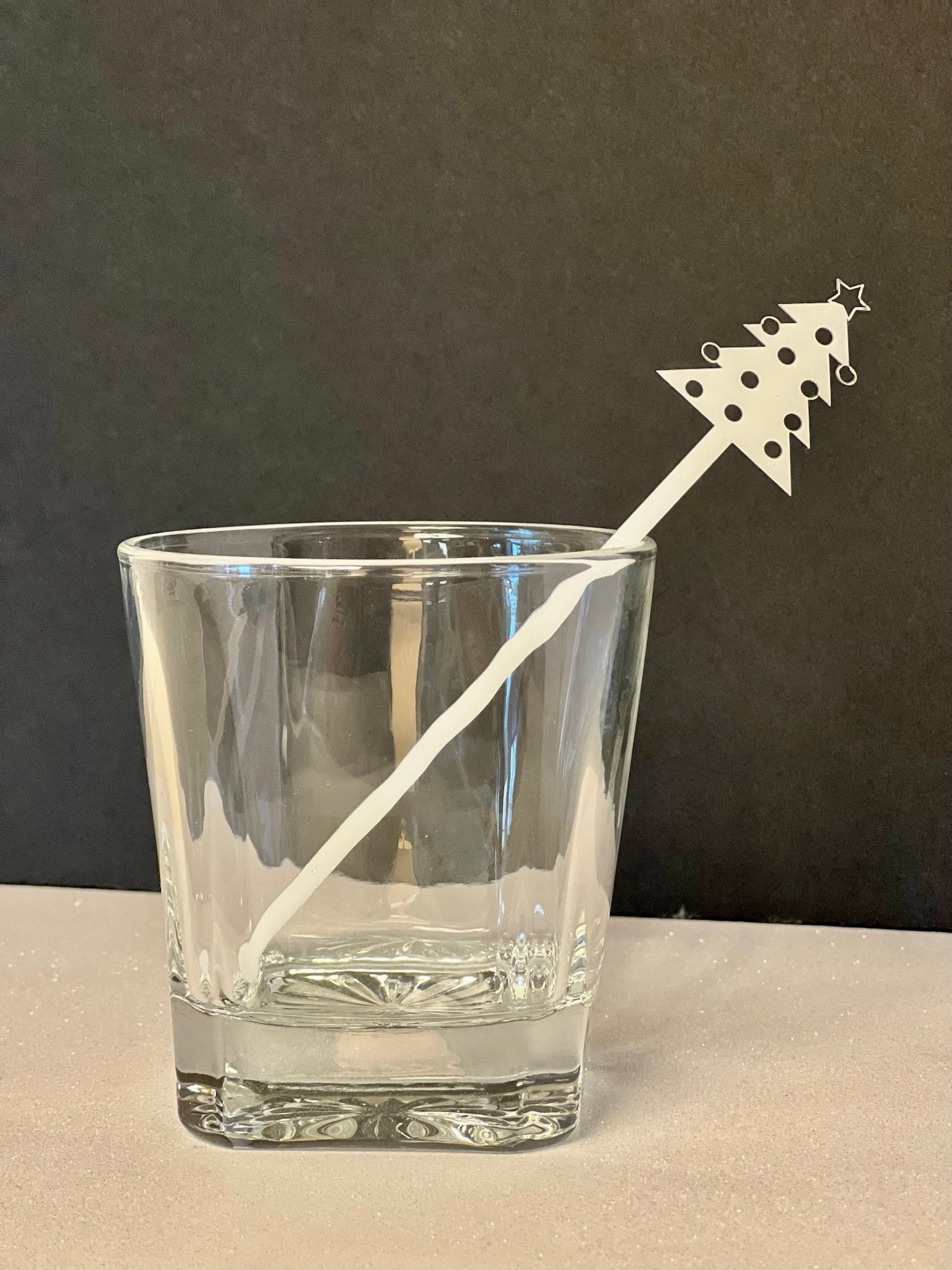 Christmas Tree Drink Stirrers SVG File | Holiday Stir Stick Laser Cut ...
