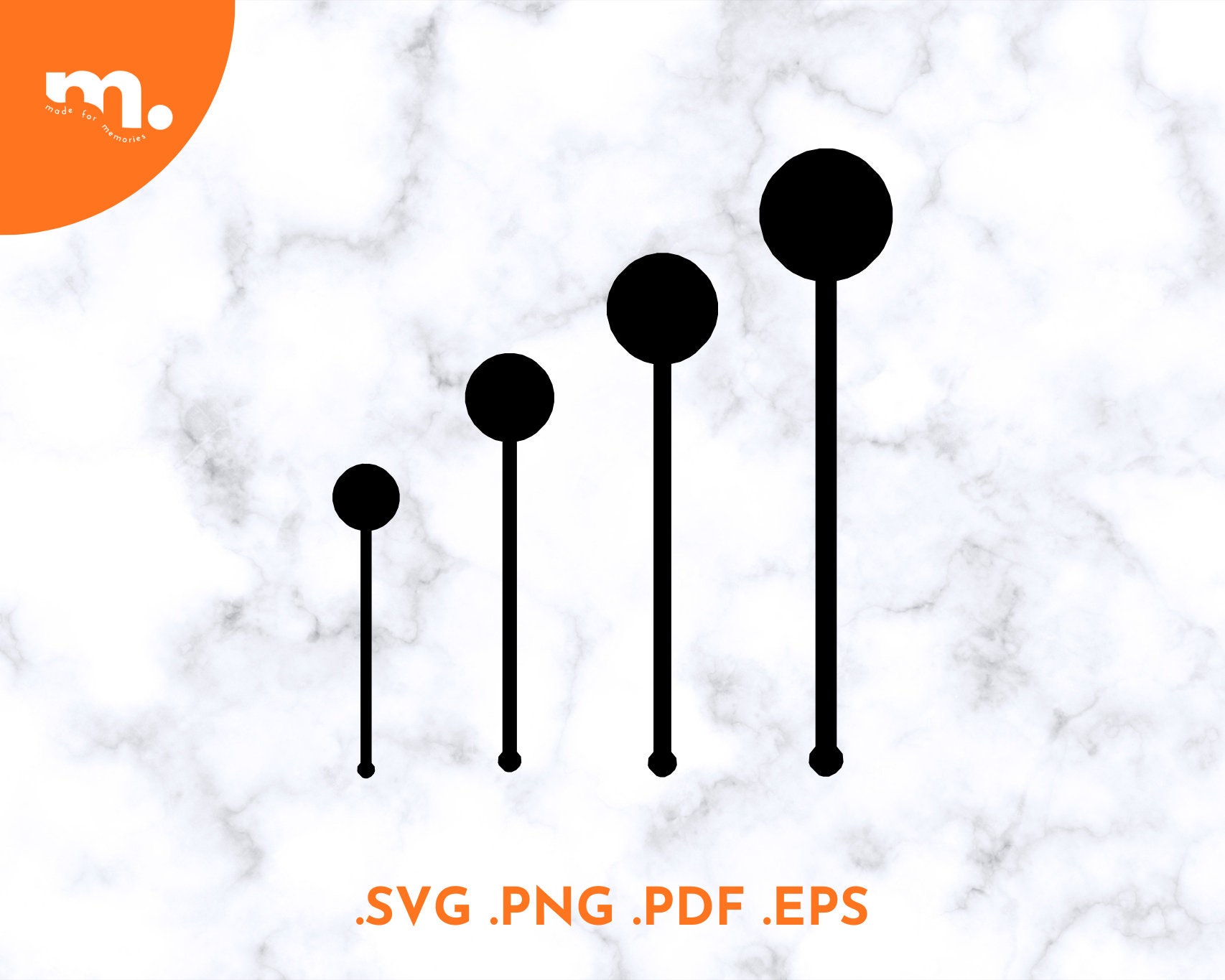 Swizzle Sticks Template Svg File | Drink Stirrers Template Laser Cut ...