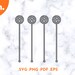 Disco Ball Drink Stirrers SVG File | Disco Ball Stir Stick Laser Cut ...