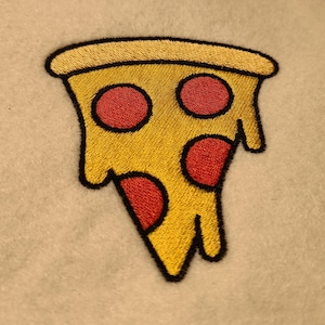 Pizza Embroidery Design - Etsy