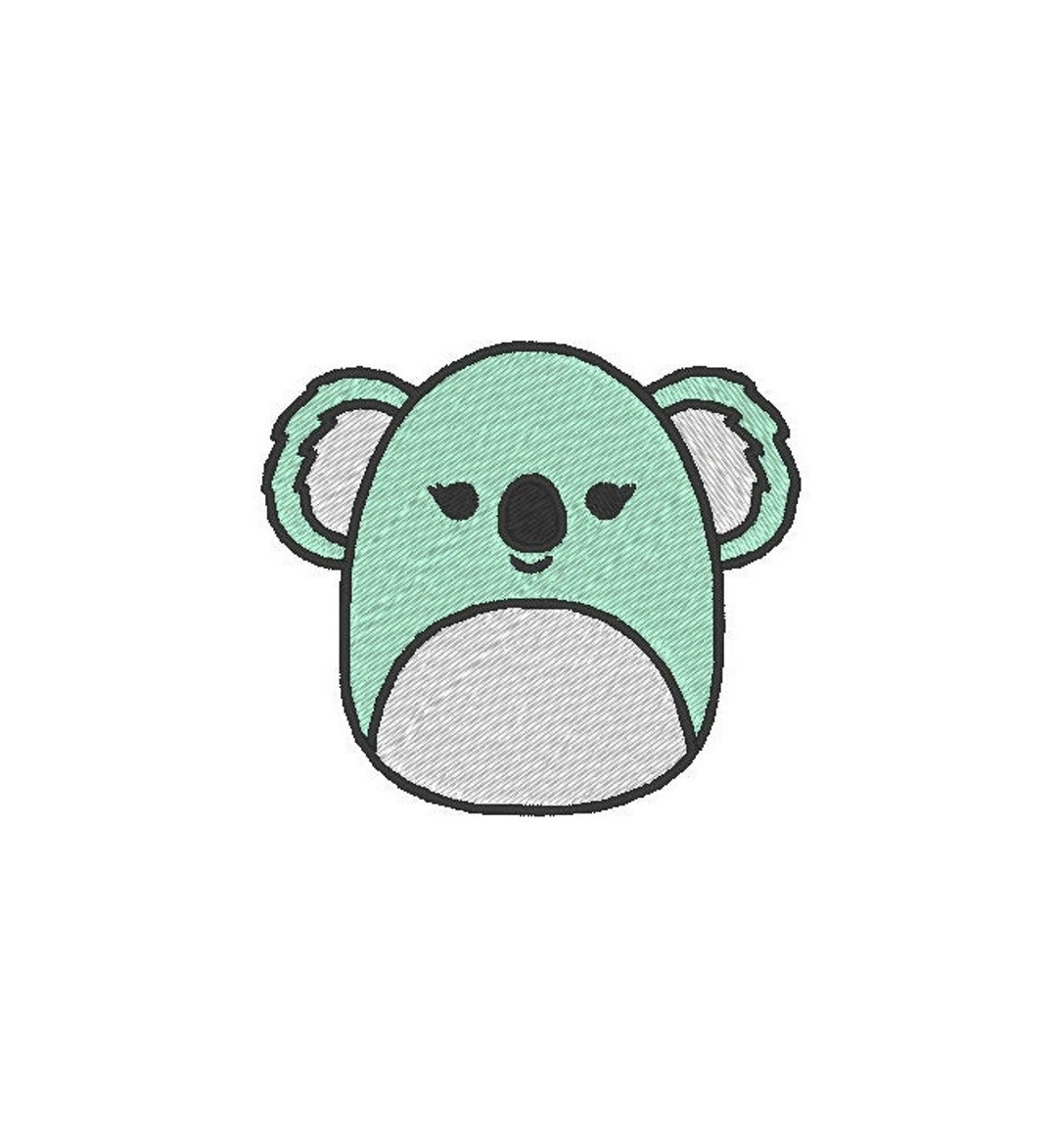 Coco the Mint Green Koala Squishmallow Embroidery Design - Etsy