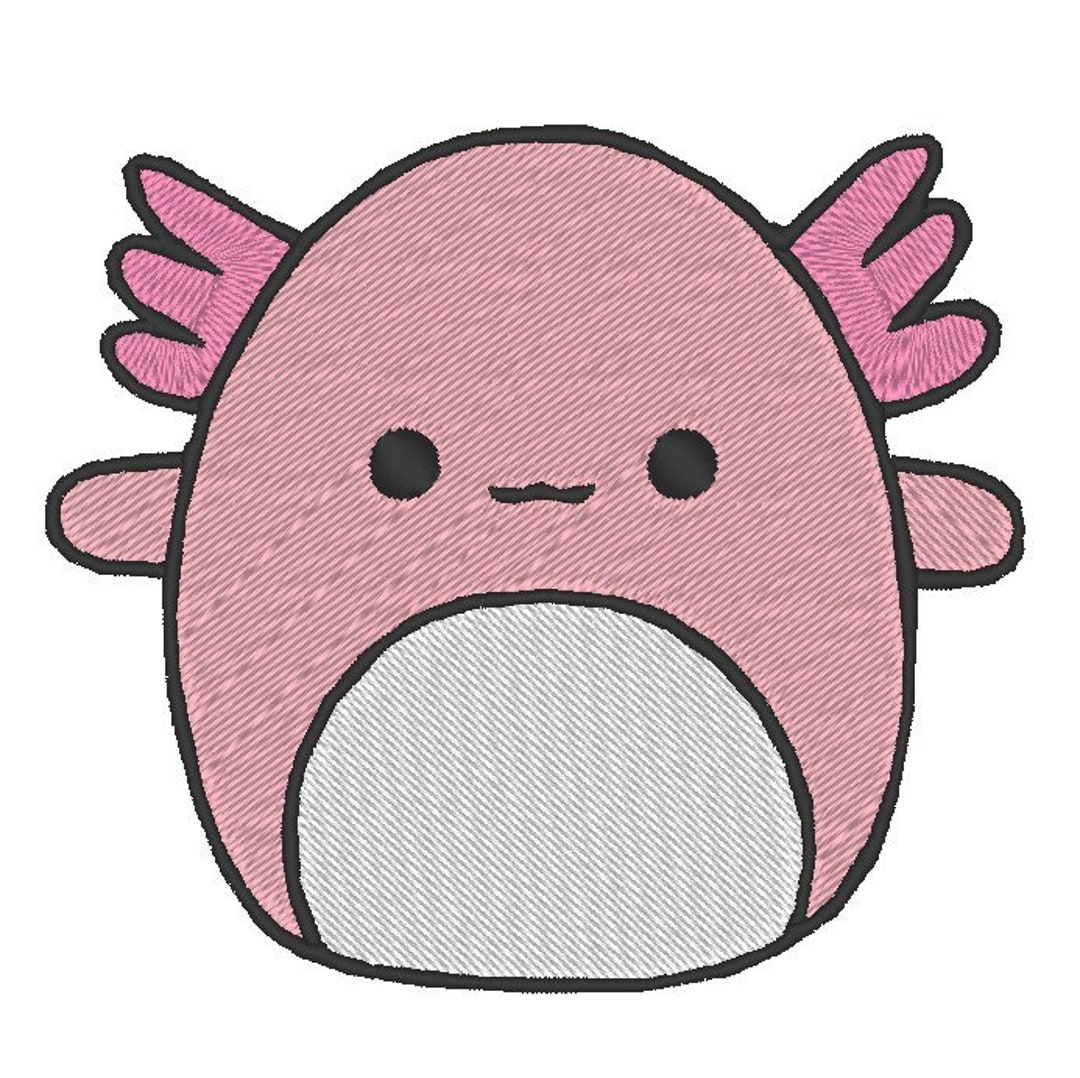 Squishmallow Archie the Axolotl Embroidery Design - Etsy