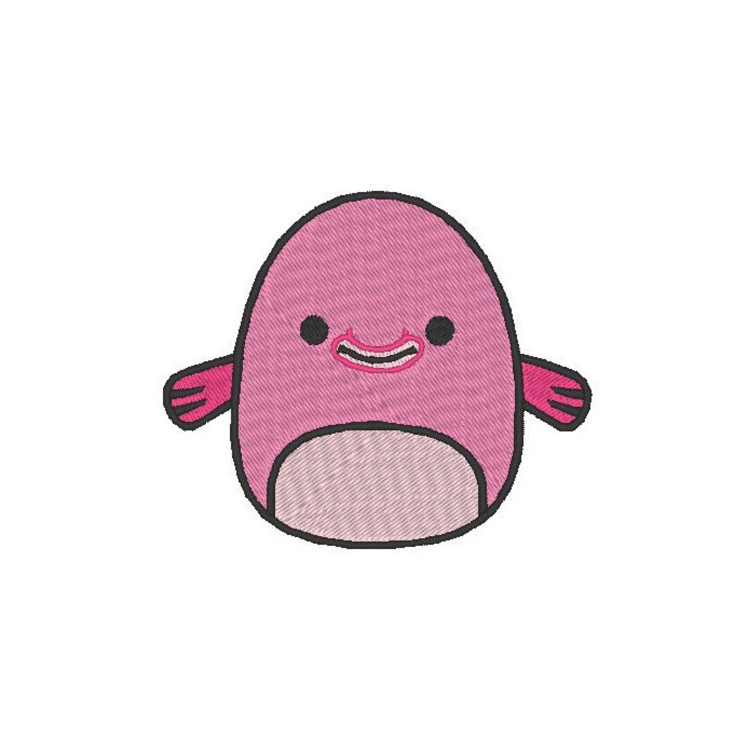 Eric the Blobfish Squishmallow Embroidery Design - Etsy