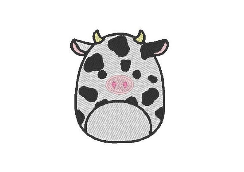 Colin the Cow Squishmallow Embroidery Design - Etsy