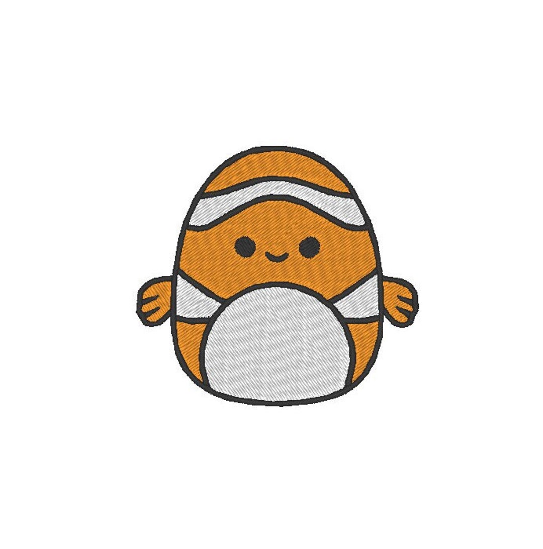 Ricky the Clownfish Squishmallow Embroidery Design - Etsy