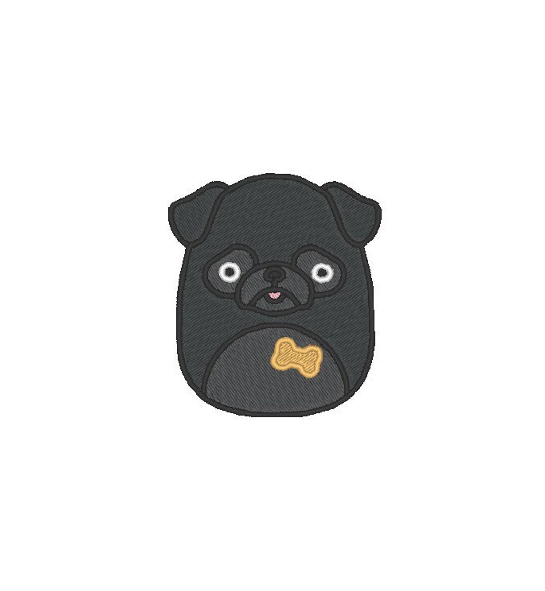 Bongo the Pug Squishmallow Embroidery Design - Etsy