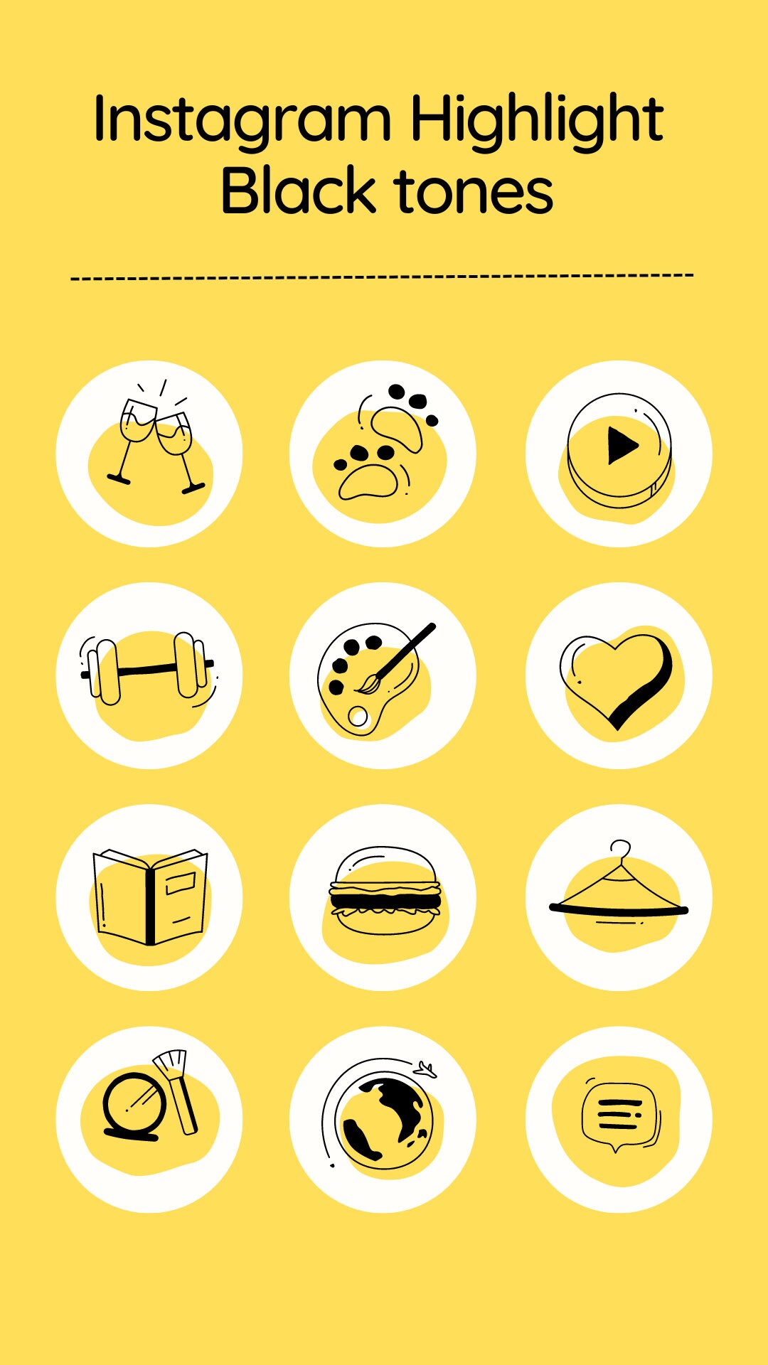 Black Tones Instagram Highlight Covers Aesthetic Story Instagram ...