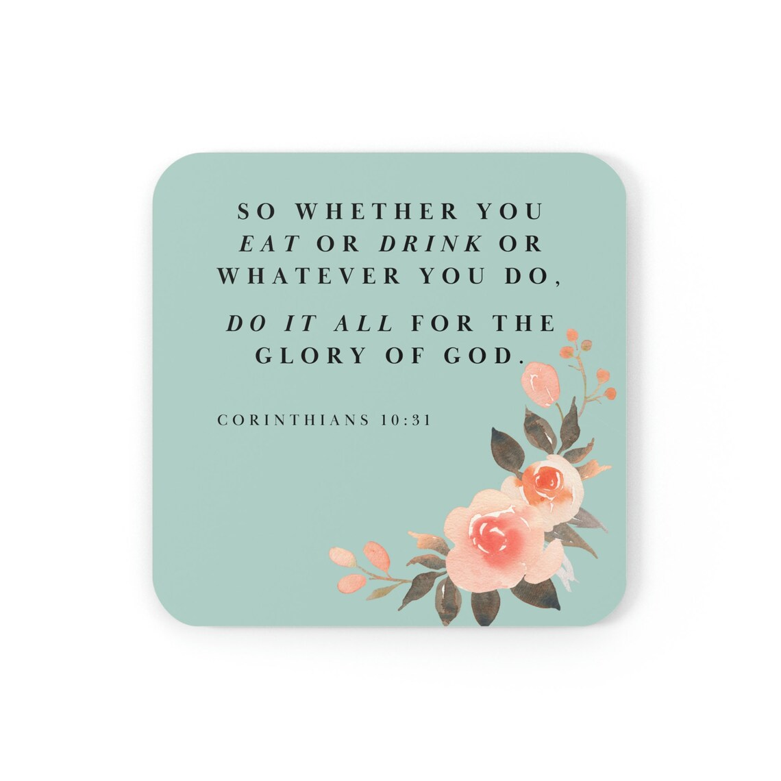 Scripture Coaster. Coaster. Coasters. Bible Verse Coaster. 1 of 4 ...