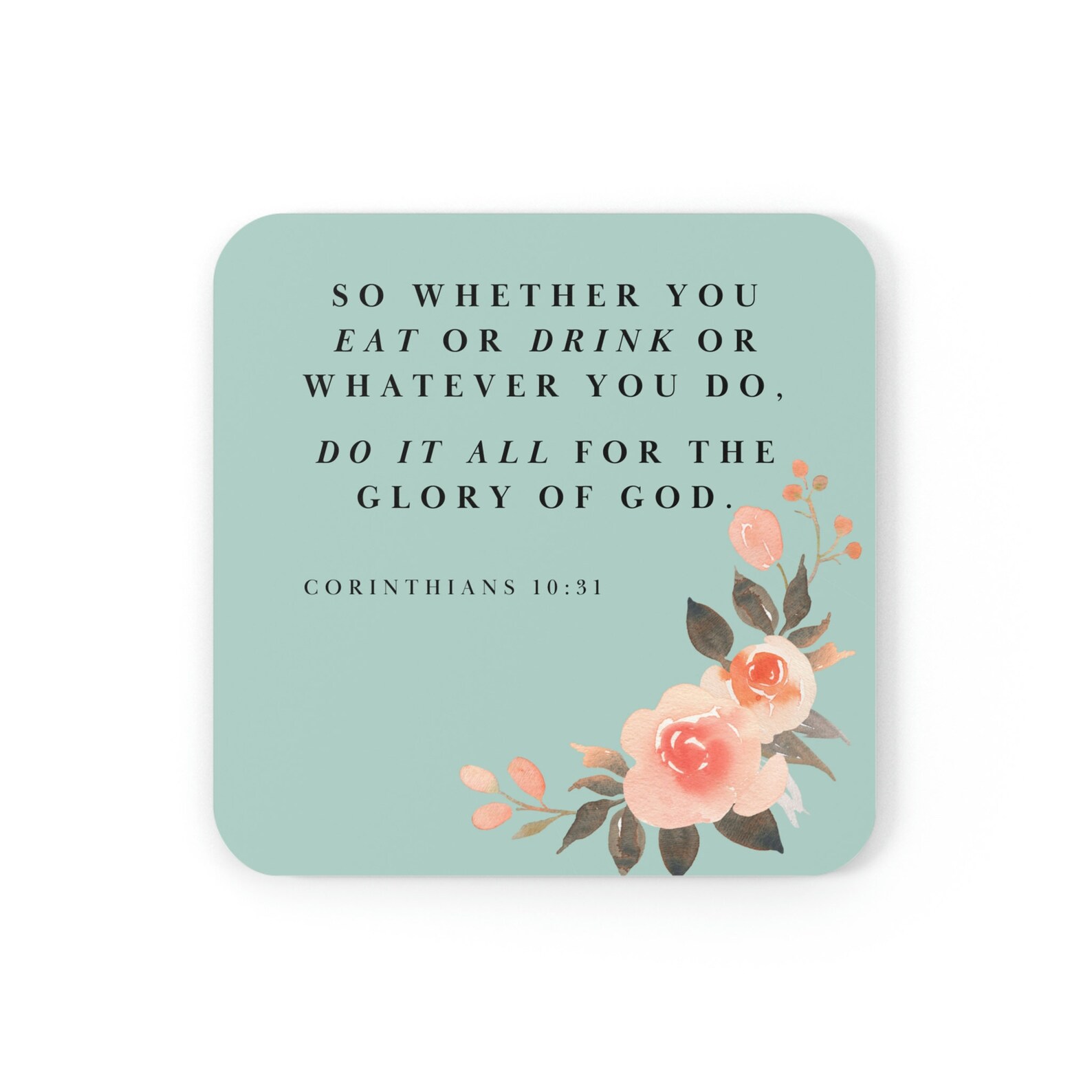 Scripture Coaster. Coaster. Coasters. Bible Verse Coaster. 1 of 4 ...