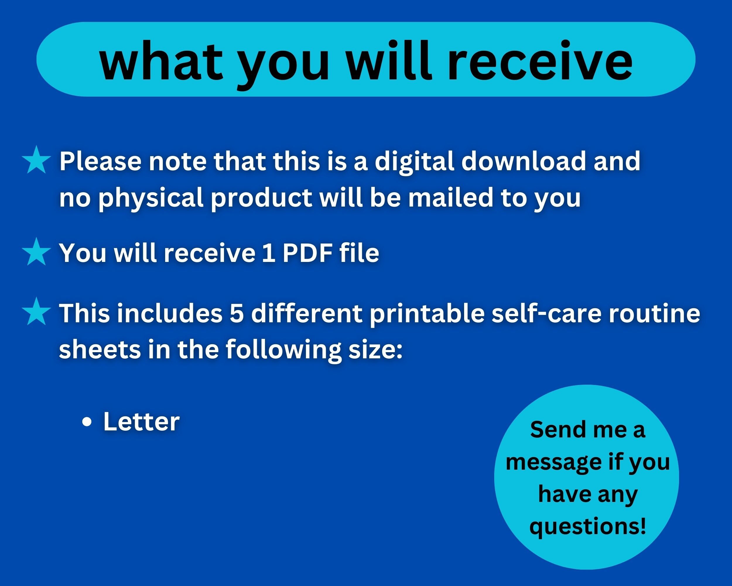 Self Care Checklist Goodnotes Planner Easy Self-care Tracker for iPad ...