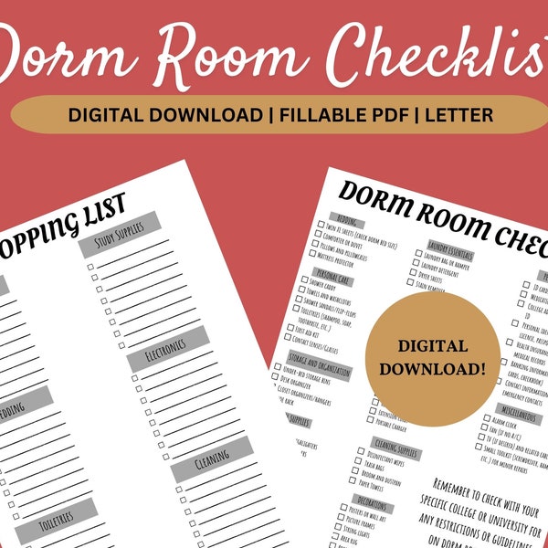 Dorm Room Planner - Etsy