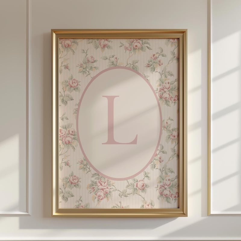 Initial Poster - Etsy