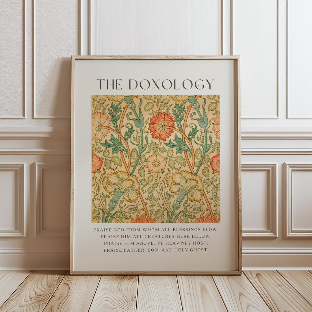 Christian Wall Art, the Doxology, Praise God From Whom All Blessings ...
