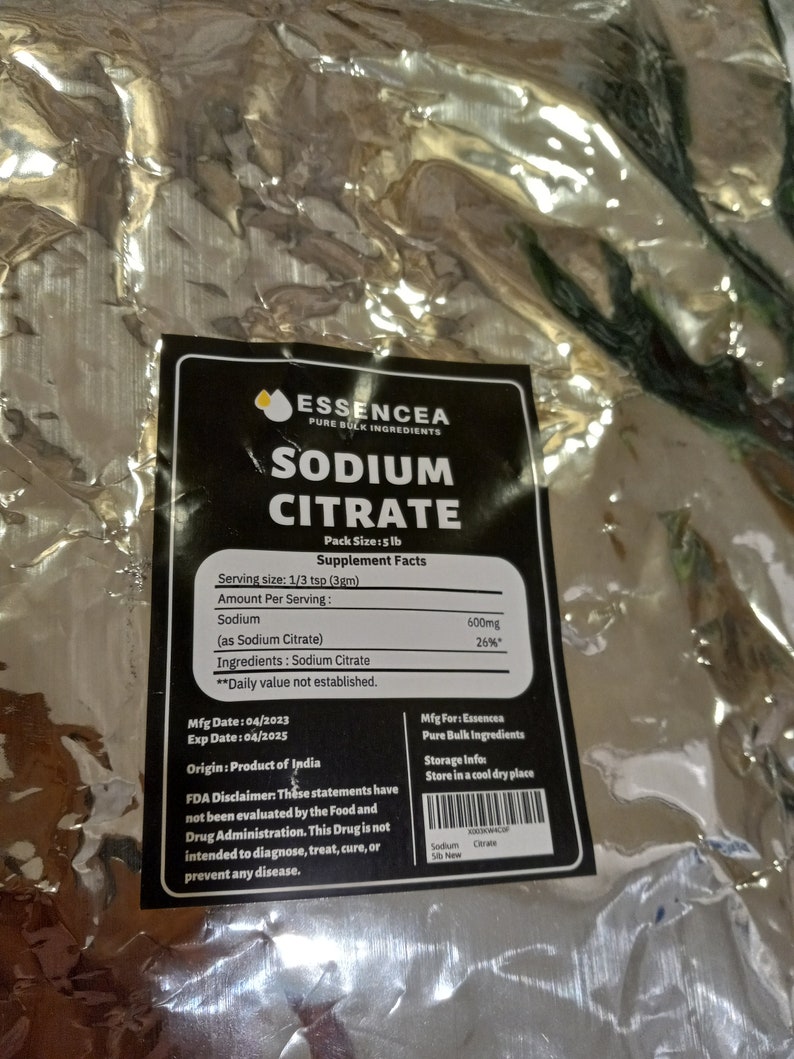 Sodium Citrate Acidity Regulator in Food and Drinks Preservative ...