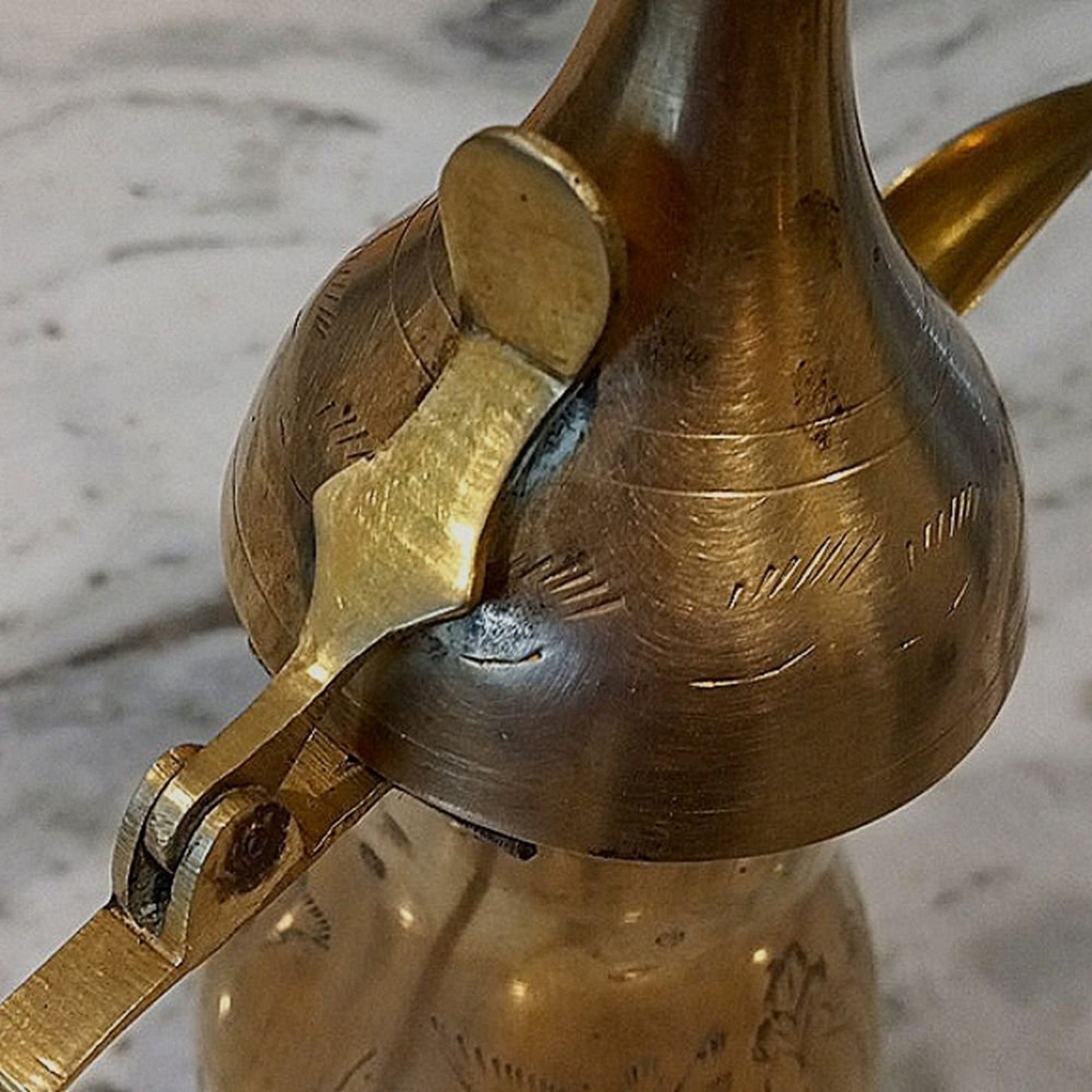 Middle Eastern Dallah Arabic Copper Coffee Pot Vintage Bedouin Jug ...